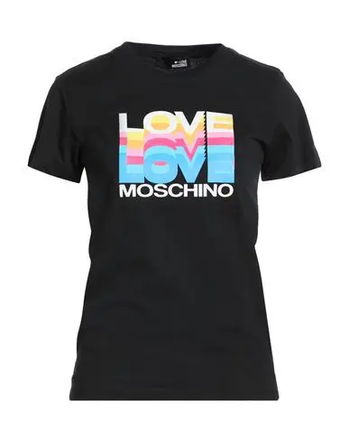 Moschino Printed Cotton T-shirt - Black