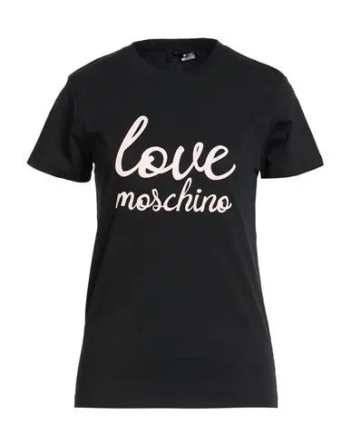 Moschino Logo-print Cotton T-shirt - Black