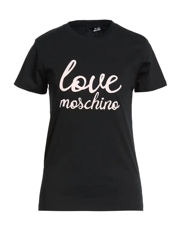 Moschino Logo-print Cotton T-shirt - Black