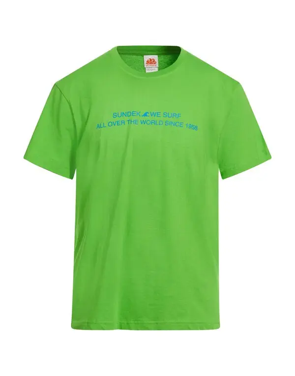 Sundek T-shirt Size Cotton - Light Green