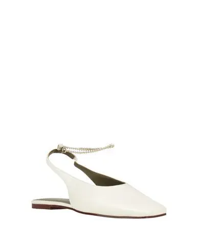 MARIA LUCA Leather Slingback Ballet Flats