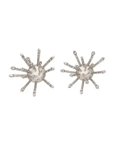 Alberta Ferretti Earrings With Crystal Detail - Silver