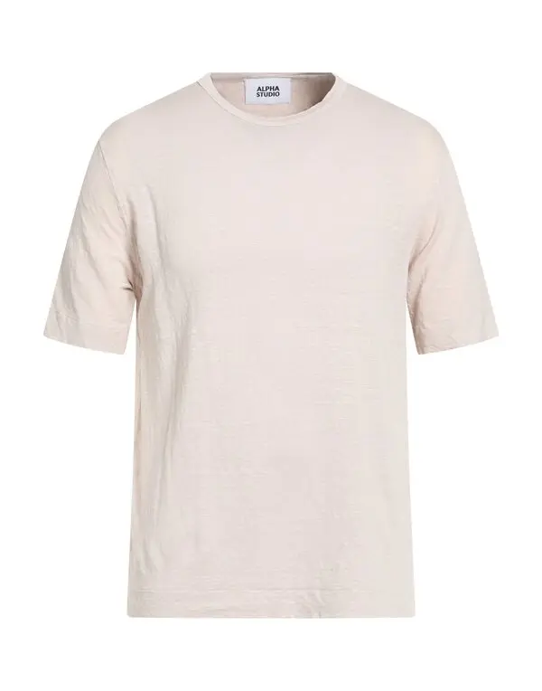 Alpha Studio T-shirt Size Linen, Elastane - Beige