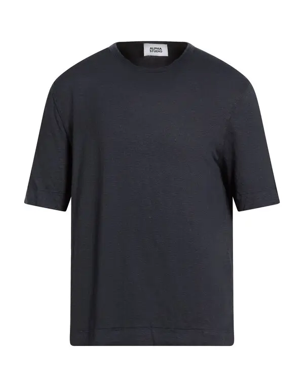 Alpha Studio T-shirt Size Linen, Elastane - Blue