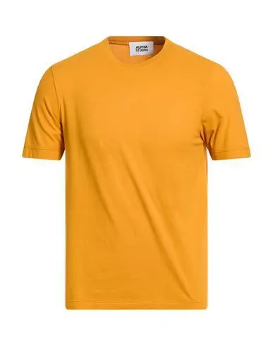 Alpha Studio T-shirt Size Cotton, Elastane - Yellow