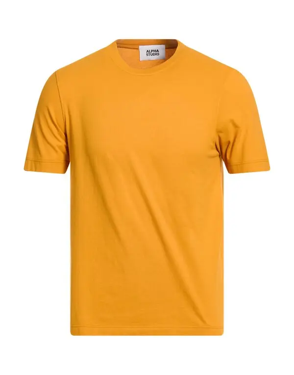 Alpha Studio T-shirt Size Cotton, Elastane - Yellow