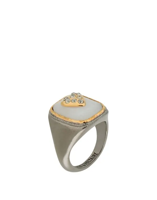 Zadig&Voltaire Crystal-embellished Metal Ring