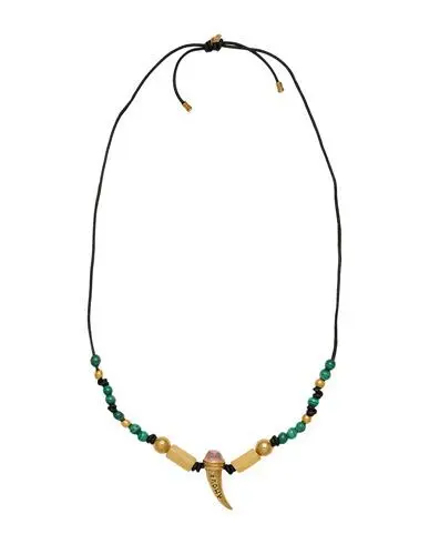 Zadig&Voltaire Emerald Textile Fibers Necklace - Green