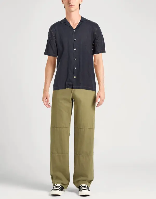 Alpha Studio Shirt Size Linen - Midnight Blue