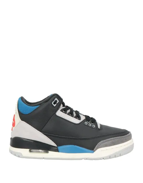 JORDAN Leather High-top Sneakers - Black