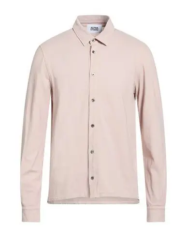 Alpha Studio Shirt Size Cotton, Elastane - Taupe