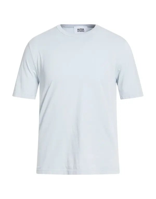 Alpha Studio T-shirt Lead Size Cotton - Blue