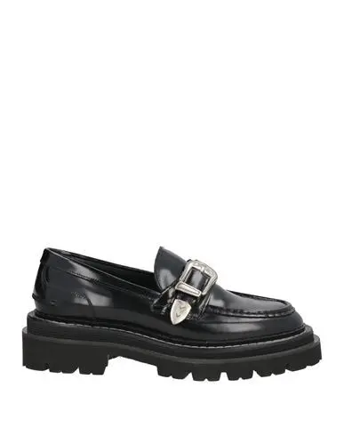 Sandro Leather Loafers With Buckle Detail