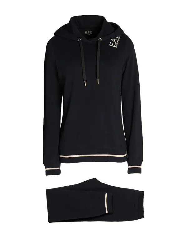 EA7 Tracksuit In Cotton, Elastane, Metallic Fiber, And Polyester