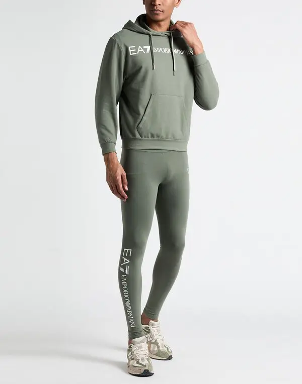 EA7 Cotton-elastane Tracksuit - Green