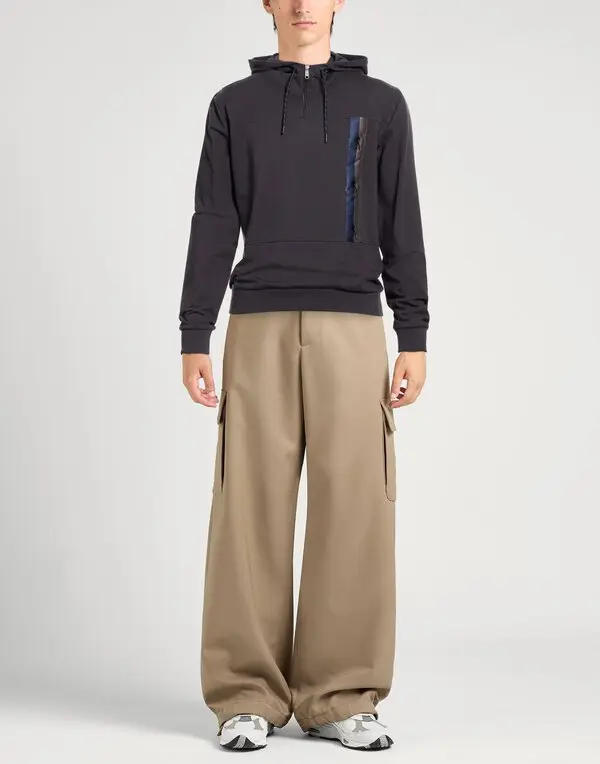 BIKKEMBERGS Cotton-blend French Terry Hoodie - Midnight Blue