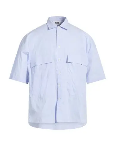 Alpha Studio Shirt Sky Size Cotton
