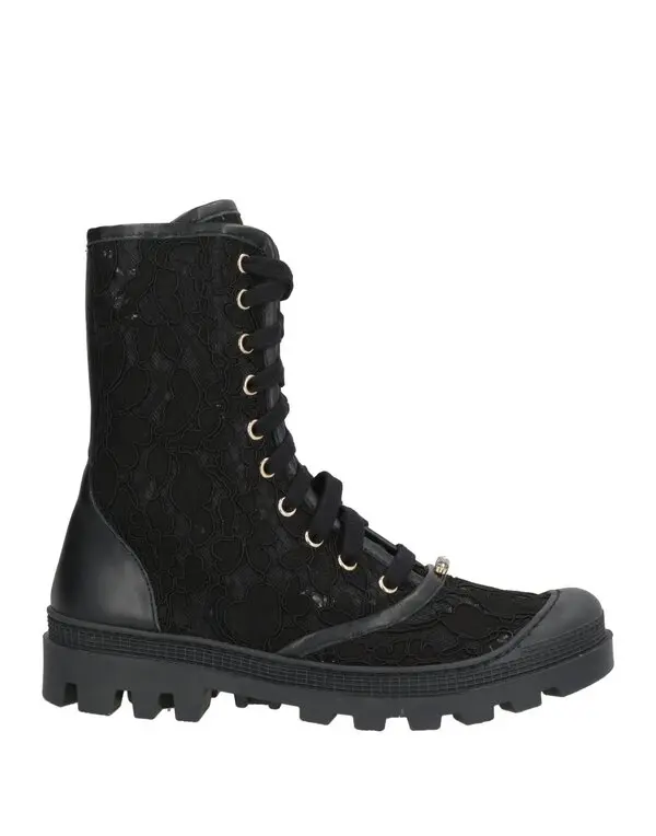BALDININI Lace-up Ankle Boots With Crystal Embellishments