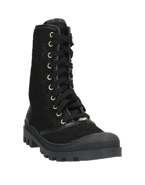 BALDININI Lace-up Ankle Boots With Crystal Embellishments