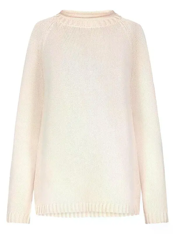 Loulou De Saison Raglan-sleeve Ribbed Sweater - Neutrals