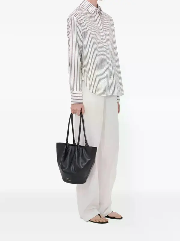 Loulou De Saison Striped Cotton Shirt - Red