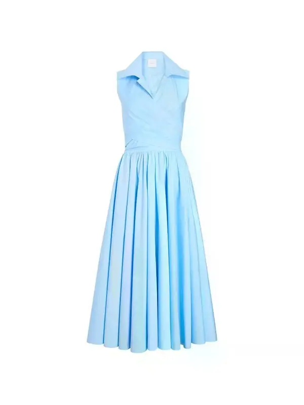 PATOU Draped Midi Dress - Blue