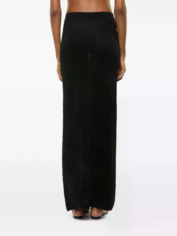 LANEUS Knit Maxi Skirt