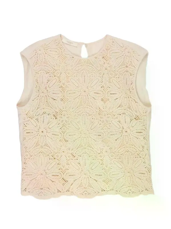 GLANSHIRT Macramé-lace Top