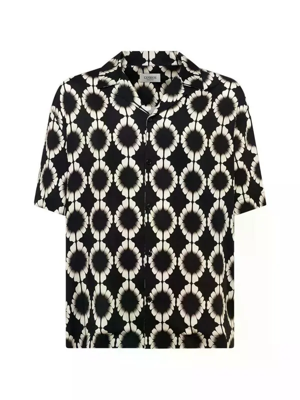 LANEUS Patterned Shirt
