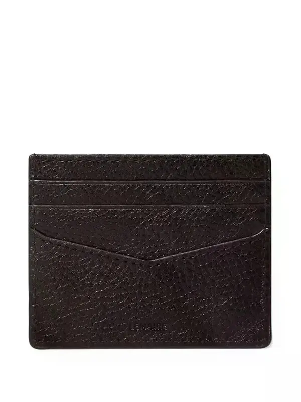 LEMAIRE Logo-detail Card Holder - Brown