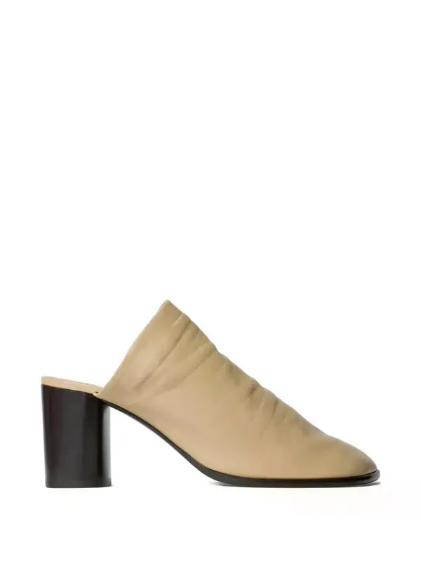 LEMAIRE Block Heel Mules - Neutrals