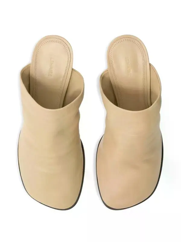 LEMAIRE Block Heel Mules - Neutrals