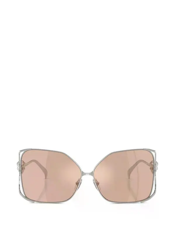 Versace Geometric Sunglasses - Silver