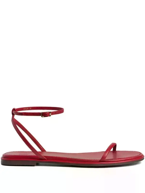 12 STOREEZ Leather Flat Sandals