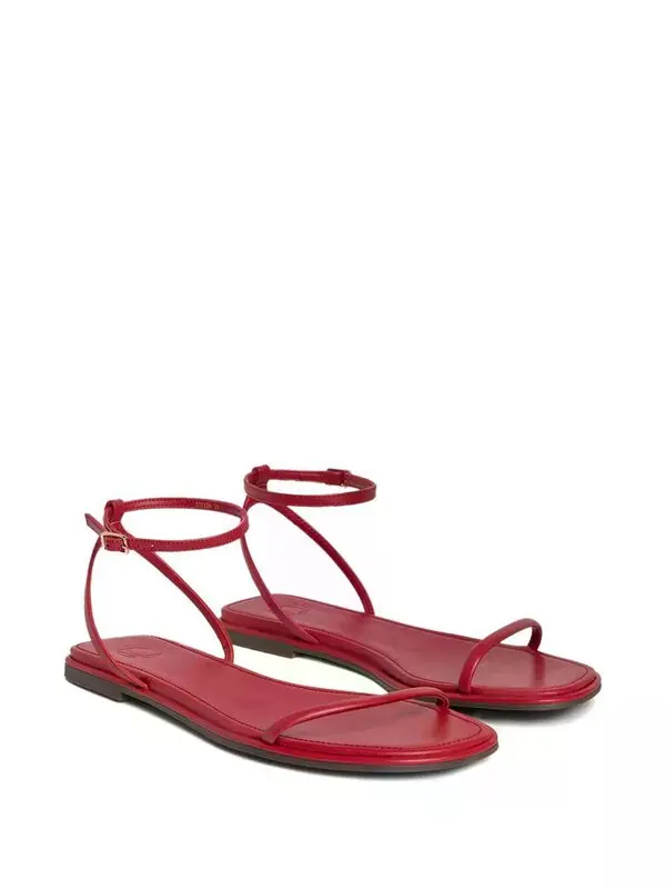 12 STOREEZ Leather Flat Sandals