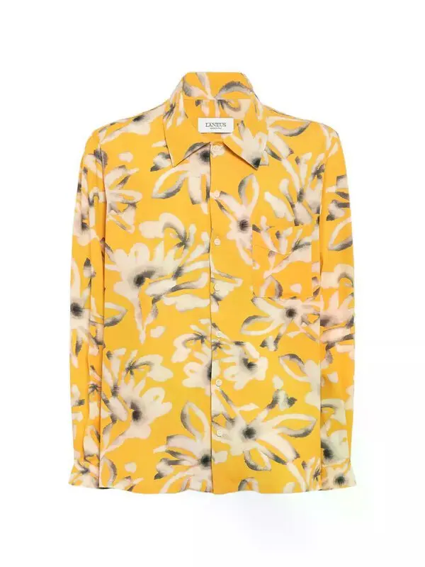 LANEUS Floral-pattern Shirt