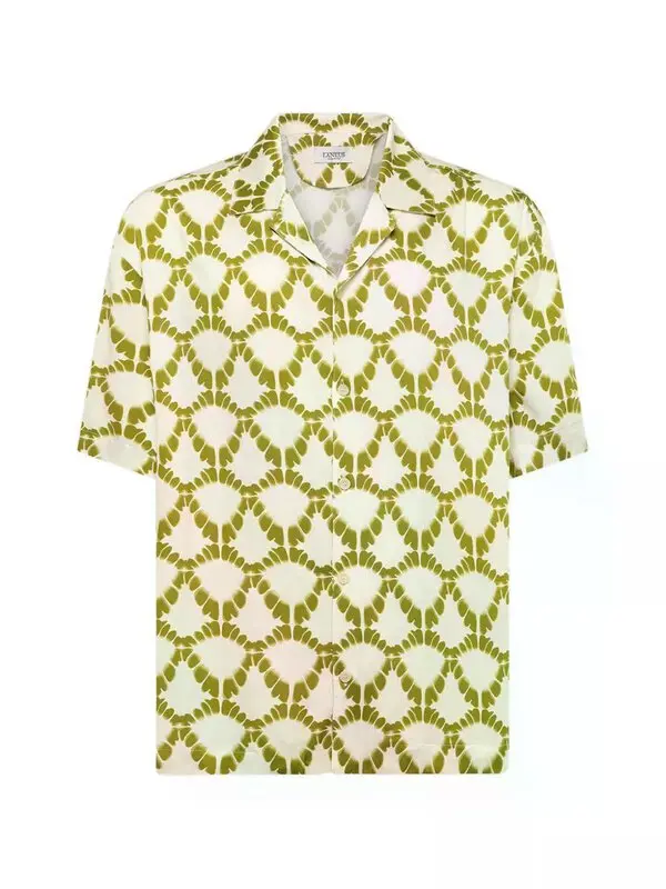 LANEUS Patterned Shirt