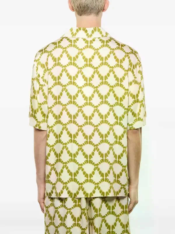 LANEUS Patterned Shirt