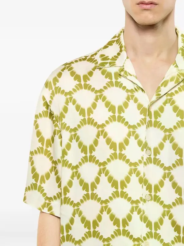 LANEUS Patterned Shirt