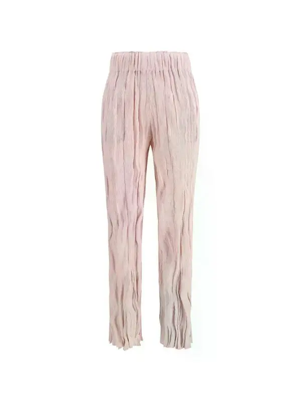 GONGDID DESIGN Pleated High-waisted Trousers
