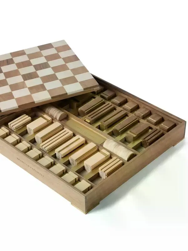 Brunello Cucinelli Wooden Chess Set