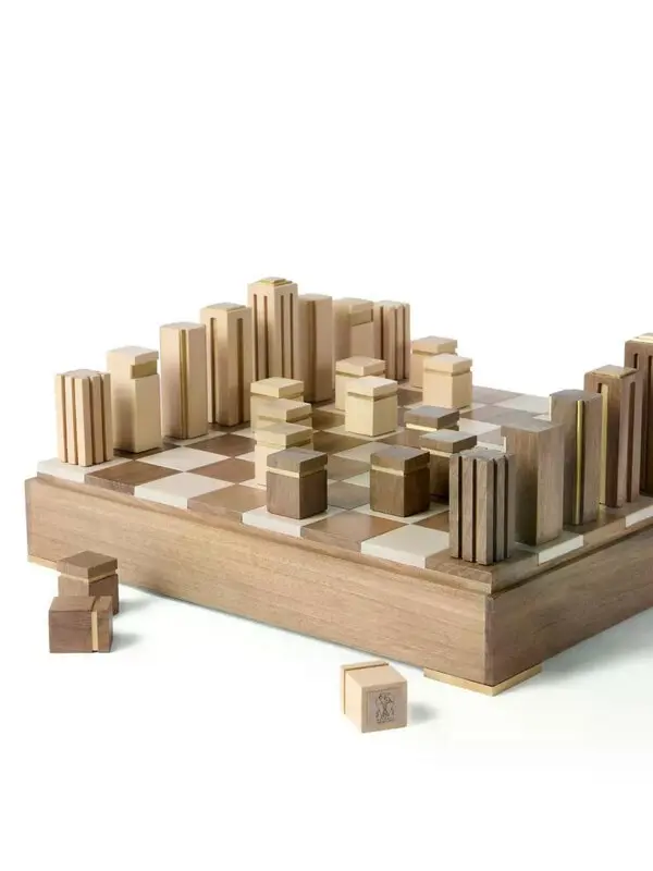 Brunello Cucinelli Wooden Chess Set