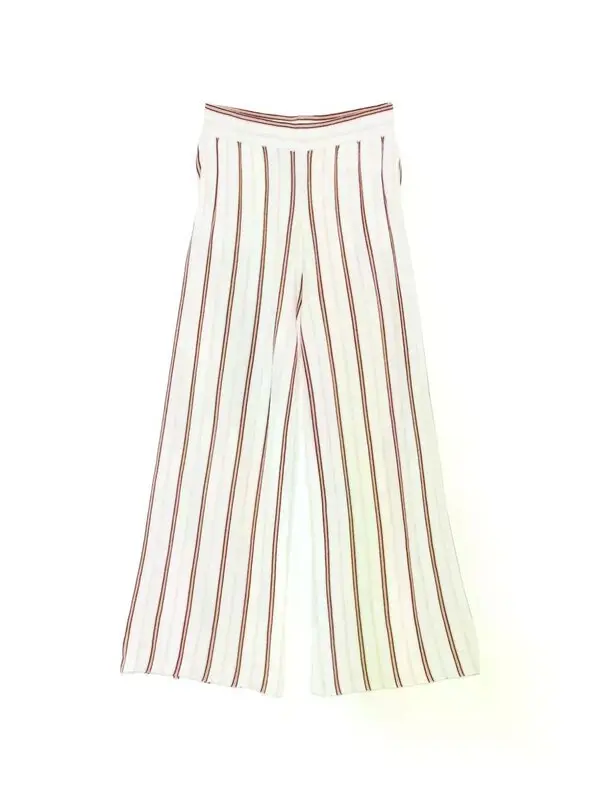Eric Bompard Striped Palazzo Pants