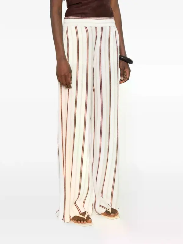 Eric Bompard Striped Palazzo Pants