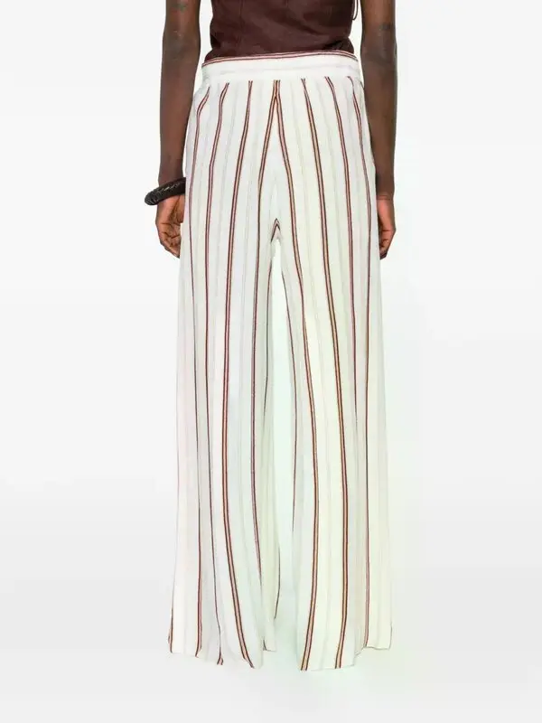 Eric Bompard Striped Palazzo Pants