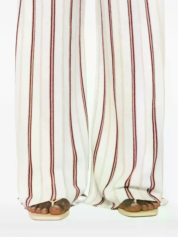 Eric Bompard Striped Palazzo Pants