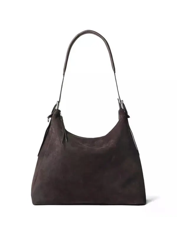 LEMAIRE Suede Shoulder Bag - Brown