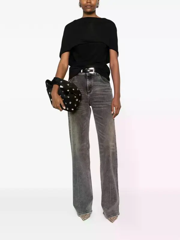 Blumarine Wide Leg Boyfriend Jeans