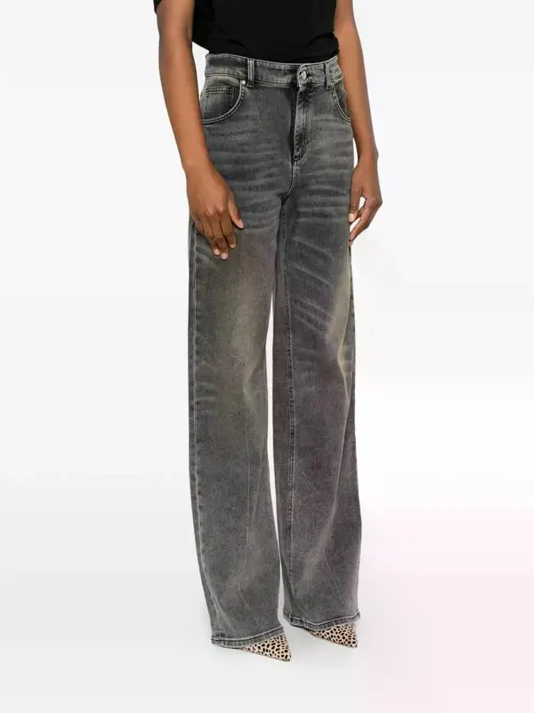 Blumarine Wide Leg Boyfriend Jeans