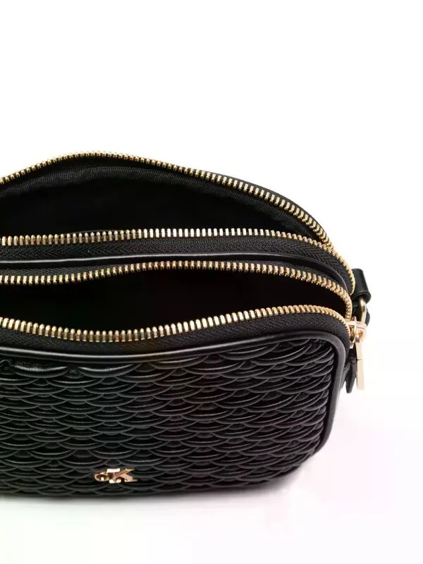 Calvin Klein Pleated Double Zip Crossbody Bag